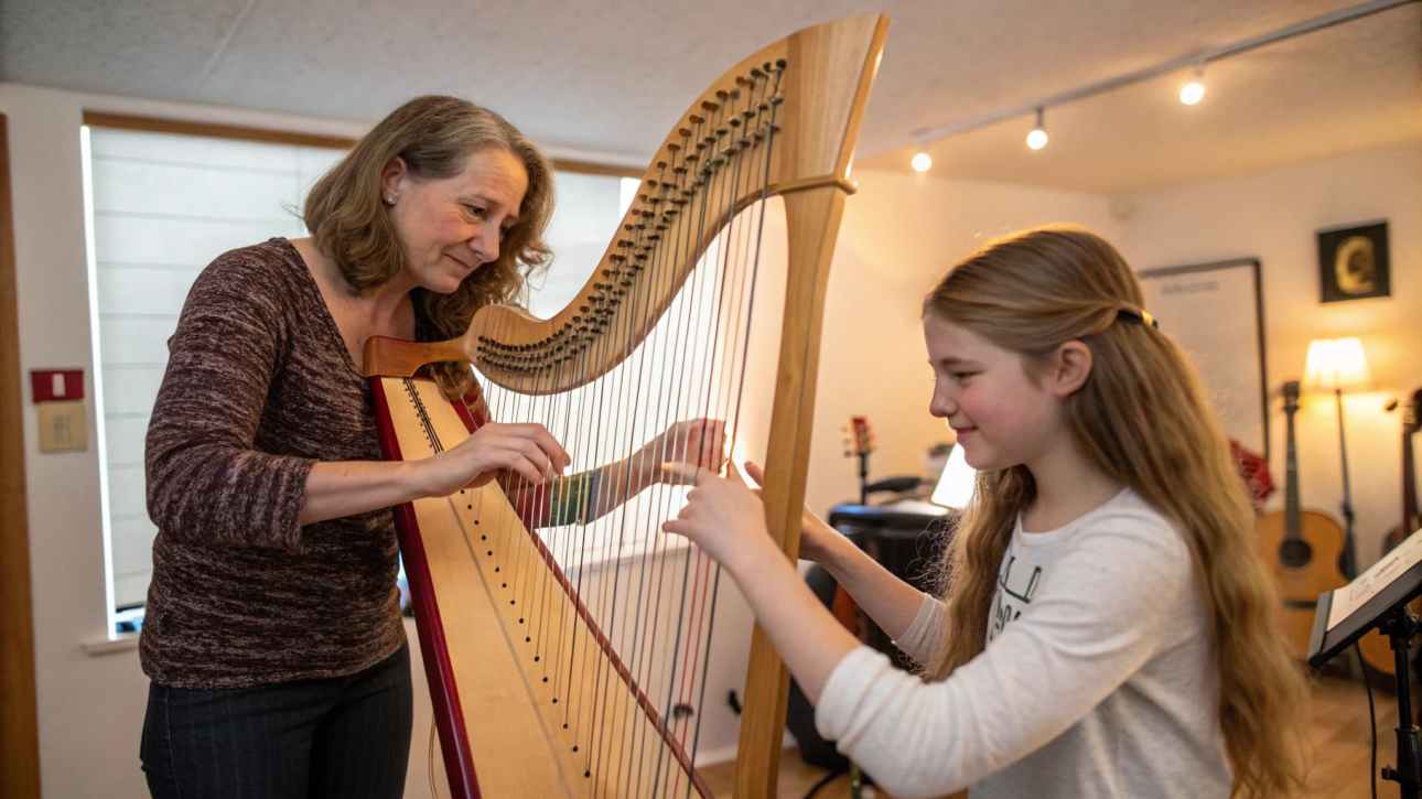 How to Play the Harp Simple Steps to Get Started | K&M Music School