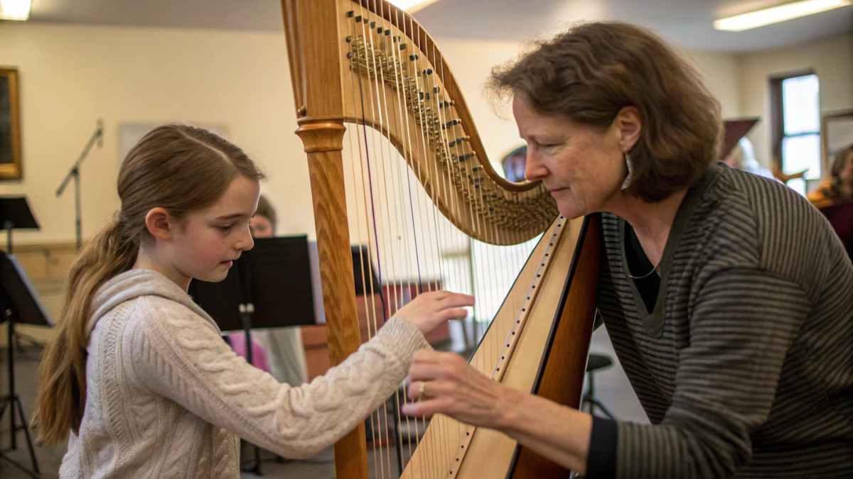 How to Play the Harp Simple Steps to Get Started | K&M Music School